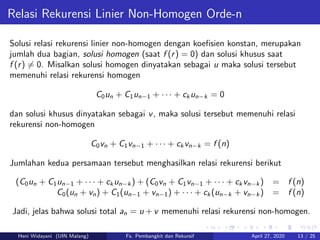 Relasi Rekurensi | PDF