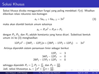Relasi Rekurensi | PDF