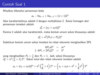 Relasi Rekurensi | PDF