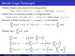 Relasi Rekurensi | PDF