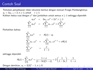 Relasi Rekurensi | PDF
