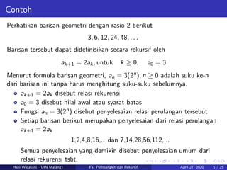 Relasi Rekurensi | PDF
