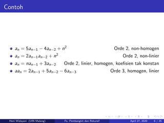 Relasi Rekurensi | PDF