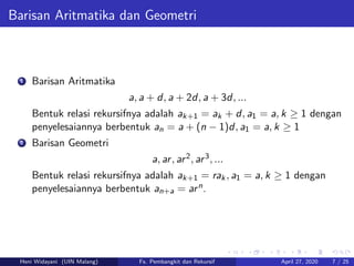 Relasi Rekurensi | PDF