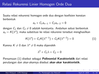 Relasi Rekurensi | PDF