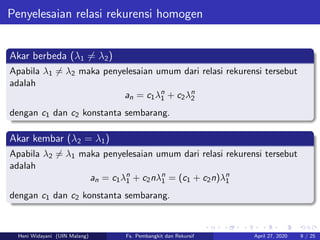 Relasi Rekurensi | PDF