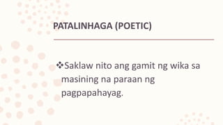 Paraan ng pagbabahagi ng wika | PPTX