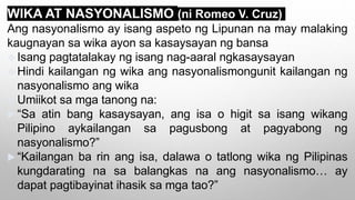 RELASYON NG WIKA AT KULTURA, Wika at Ideolohiya | PPTX