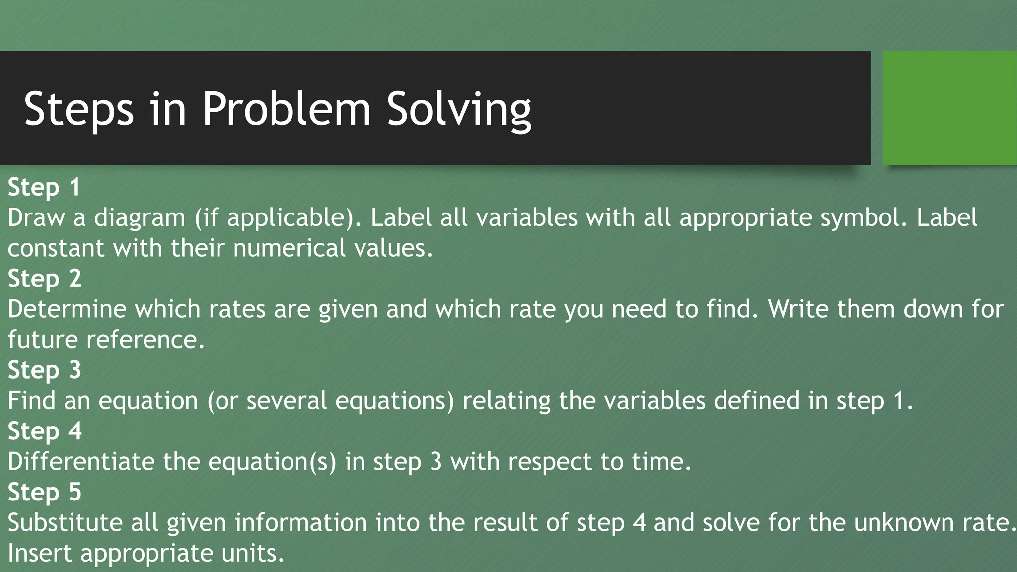 Related-Rates- in BASIC CALCULUS SHSpptx | PPTX