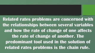 Related-Rates- in BASIC CALCULUS SHSpptx | PPTX