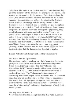 Related MaterialLesson 8 (ntro to Hinduism and Shiva Stories .docx