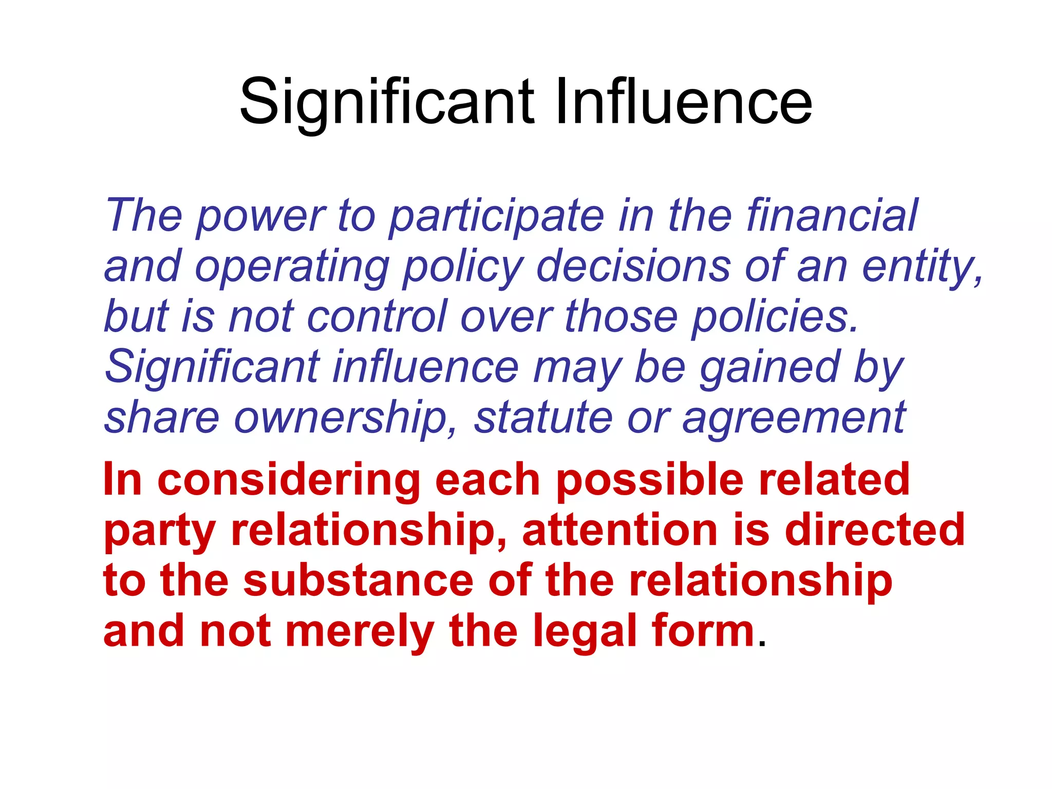 Related party disclosures ias 24 | PPT