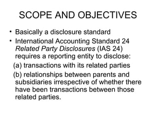 Related party disclosures ias 24 | PPT
