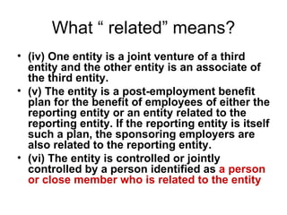 Related party disclosures ias 24 | PPT