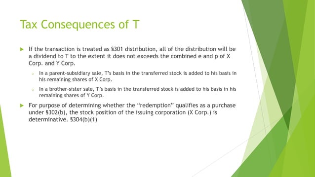 Code Sec. 304 Related Party Stock Sales | PPT