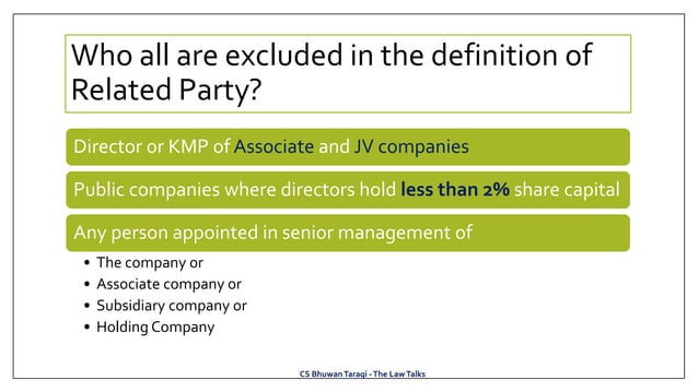 Related Party Transaction as per Companies Act and SEBI(LODR) | PDF ...