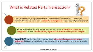 Related Party Transaction as per Companies Act and SEBI(LODR) | PDF