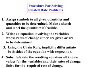Related rates ppt | PPT