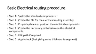 Electrical and mechanical routing theory concepts using UG-NX | PPT