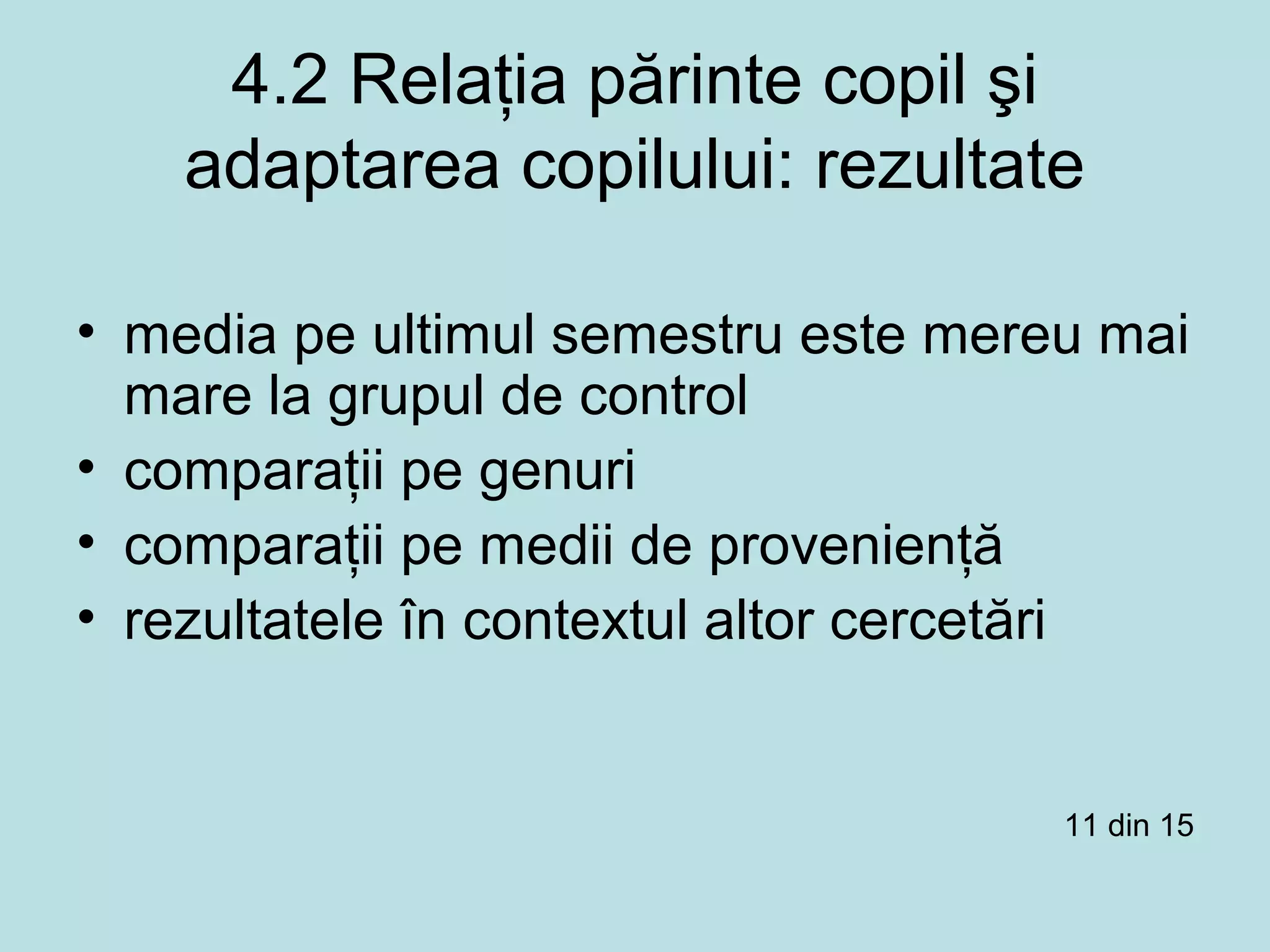 Relatia parinte copil in ... | PPT