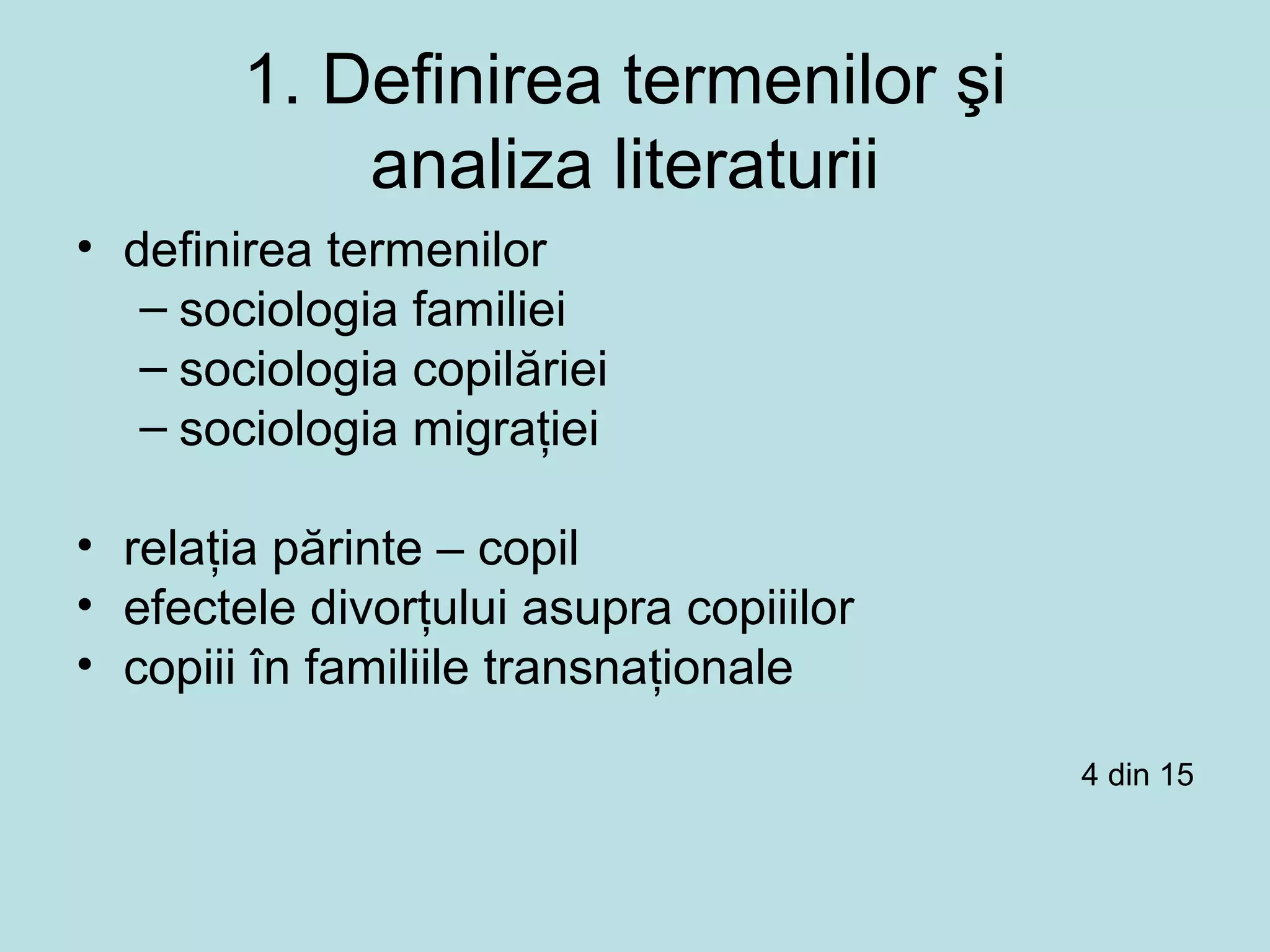 Relatia parinte copil in ... | PPT