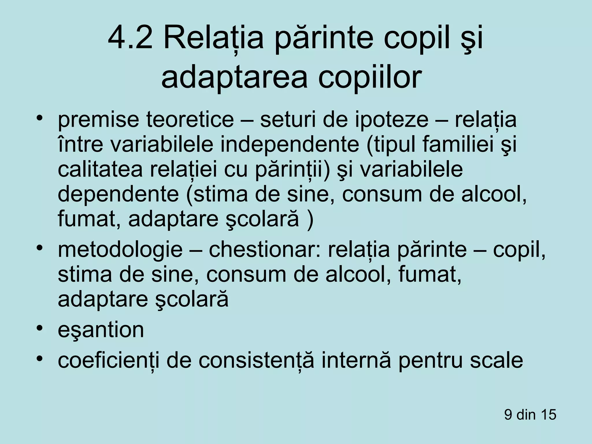Relatia parinte copil in ... | PPT