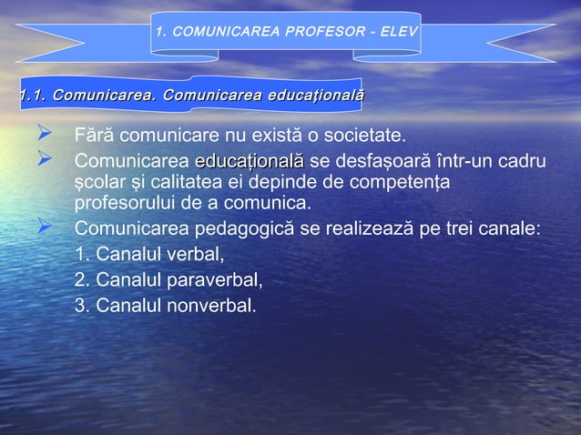Relatia profesor elev | PPT
