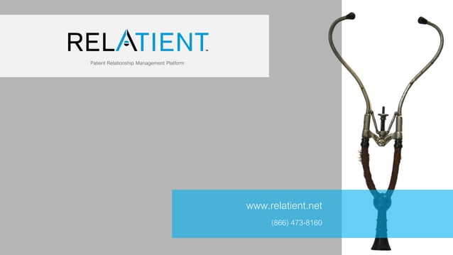 RELATIENT - brief overview - 2016 | PPTX | Healthcare Industry | Industries