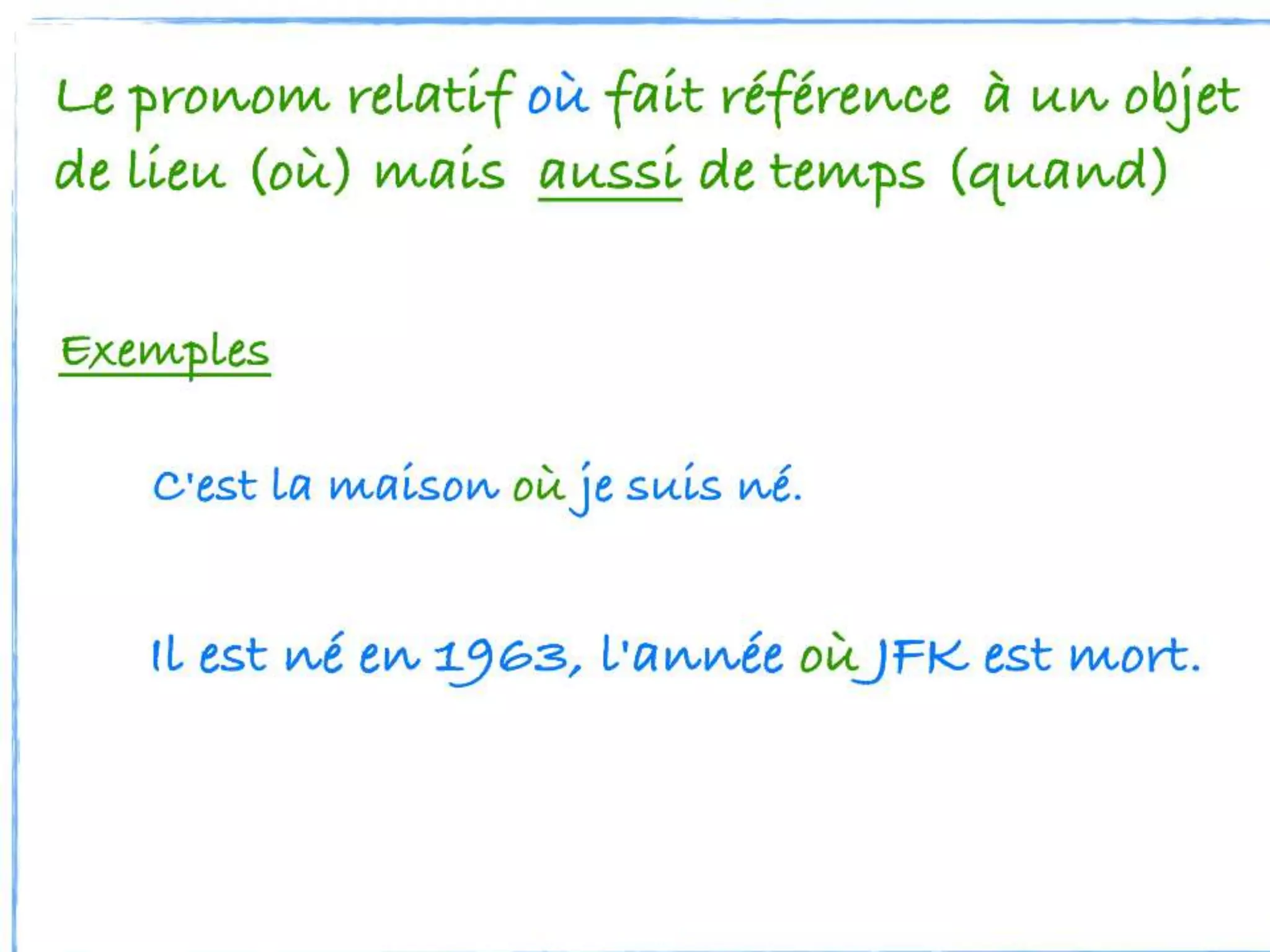 qui, que, où, dont | PPSX