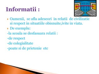 Relatii dintre oameni | PPTX