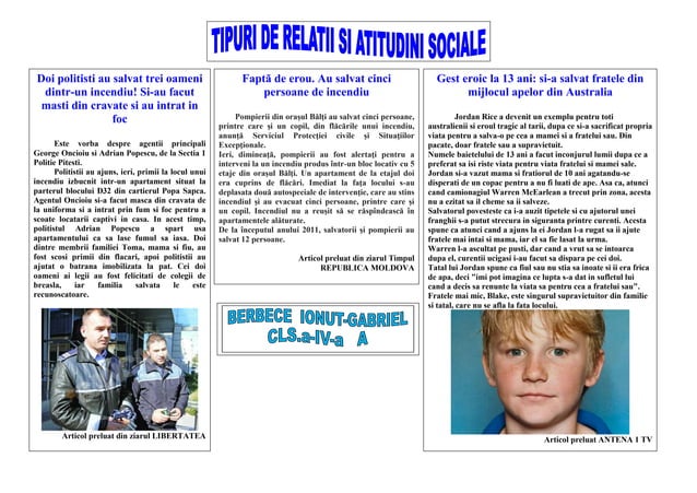 Relatii si atitudini | PPT