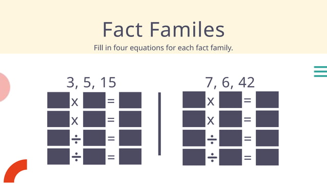 Relating Multiplication and Division Educational Presentation in Blue ...