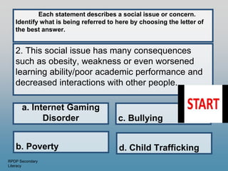 relating text content to social issues_1.ppt