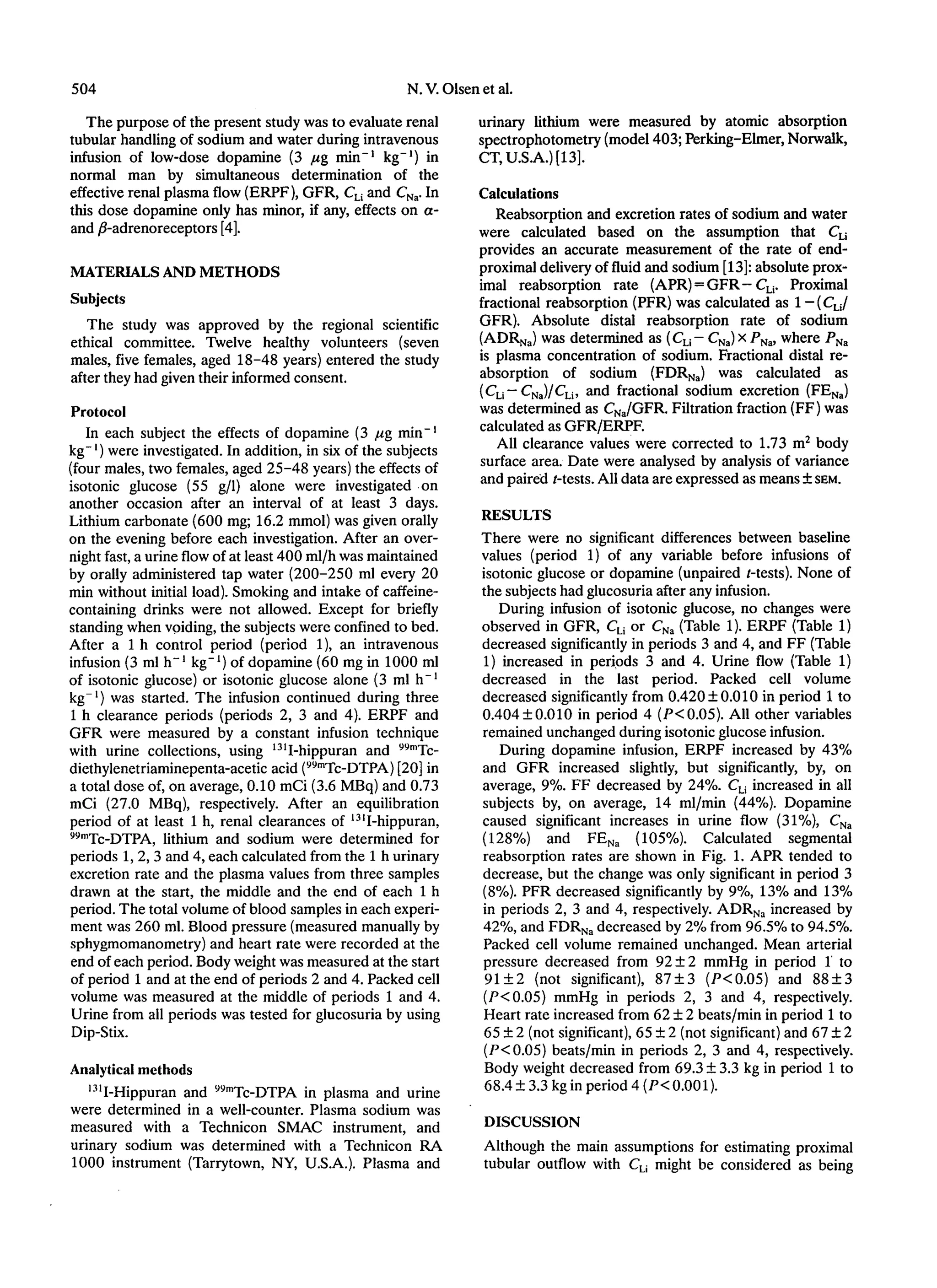 relation between Dopamine and renal blood flow | PDF