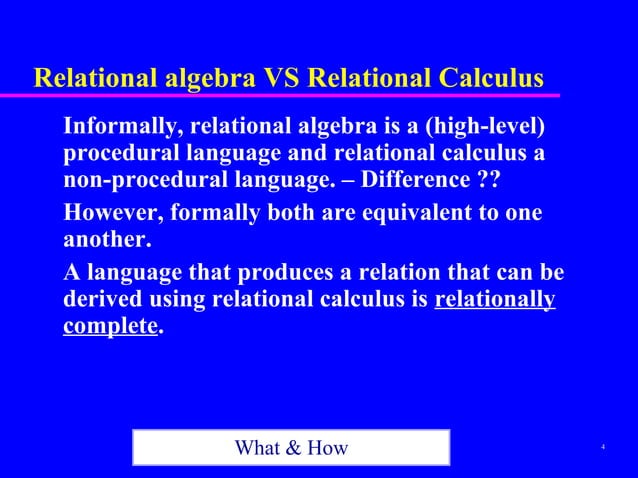Relational algebra-and-relational-calculus | PPT