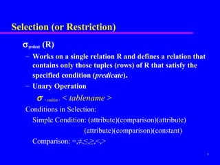 Relational algebra-and-relational-calculus | PPT