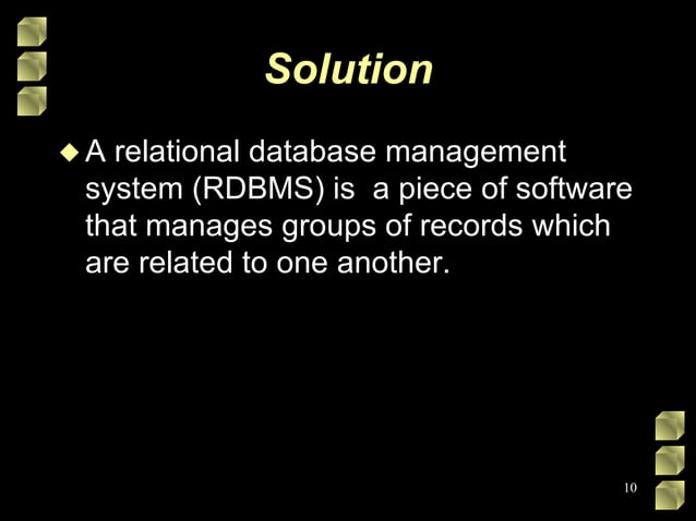 Relational Databases Ppt Databases Computer Software And Applications 4188