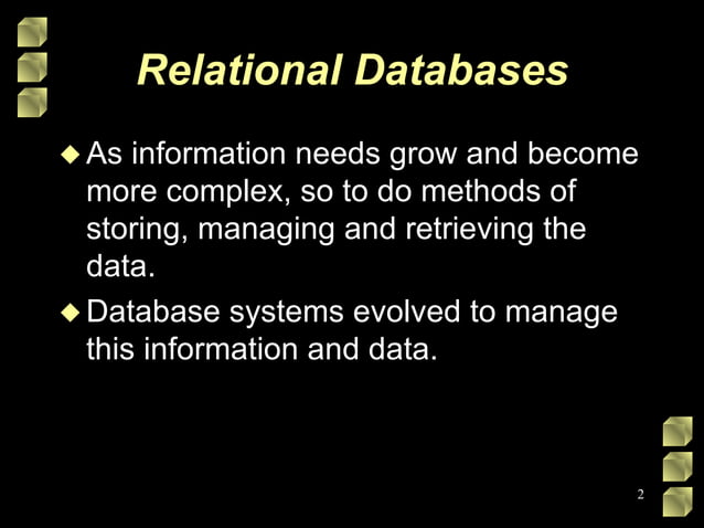 Relational Databases | PPT | Databases | Computer Software and Applications