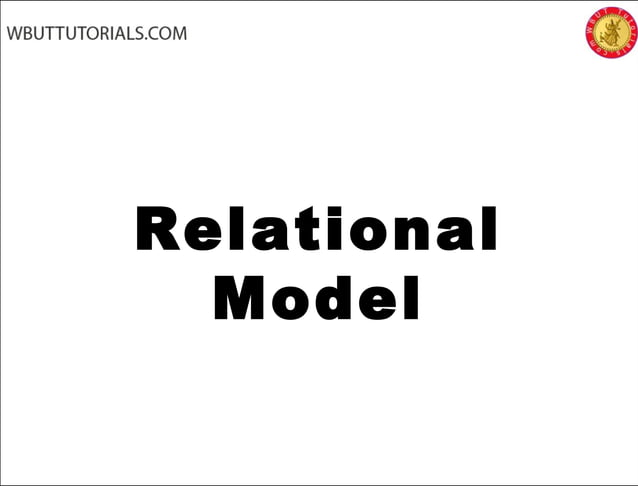 Relational model | PPT