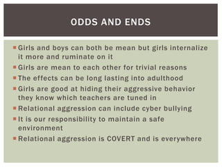 Relational Aggression | PPTX