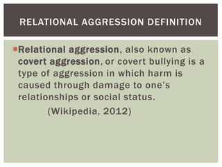 Relational Aggression | PPTX