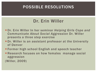 Relational Aggression | PPTX