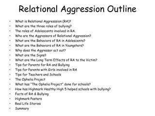 Relational Aggression In Our Schools | PPT