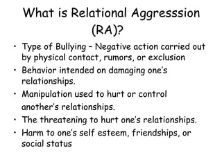 Relational Aggression In Our Schools | PPT