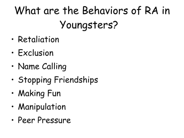 Relational Aggression In Our Schools | PPT | Debated Sensitive Social ...