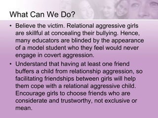 Relational Aggression Presentation By Dave Krasky | PPTX