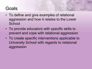 Relational Aggression Presentation By Dave Krasky | PPTX