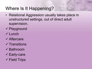 Relational Aggression Presentation By Dave Krasky | PPTX