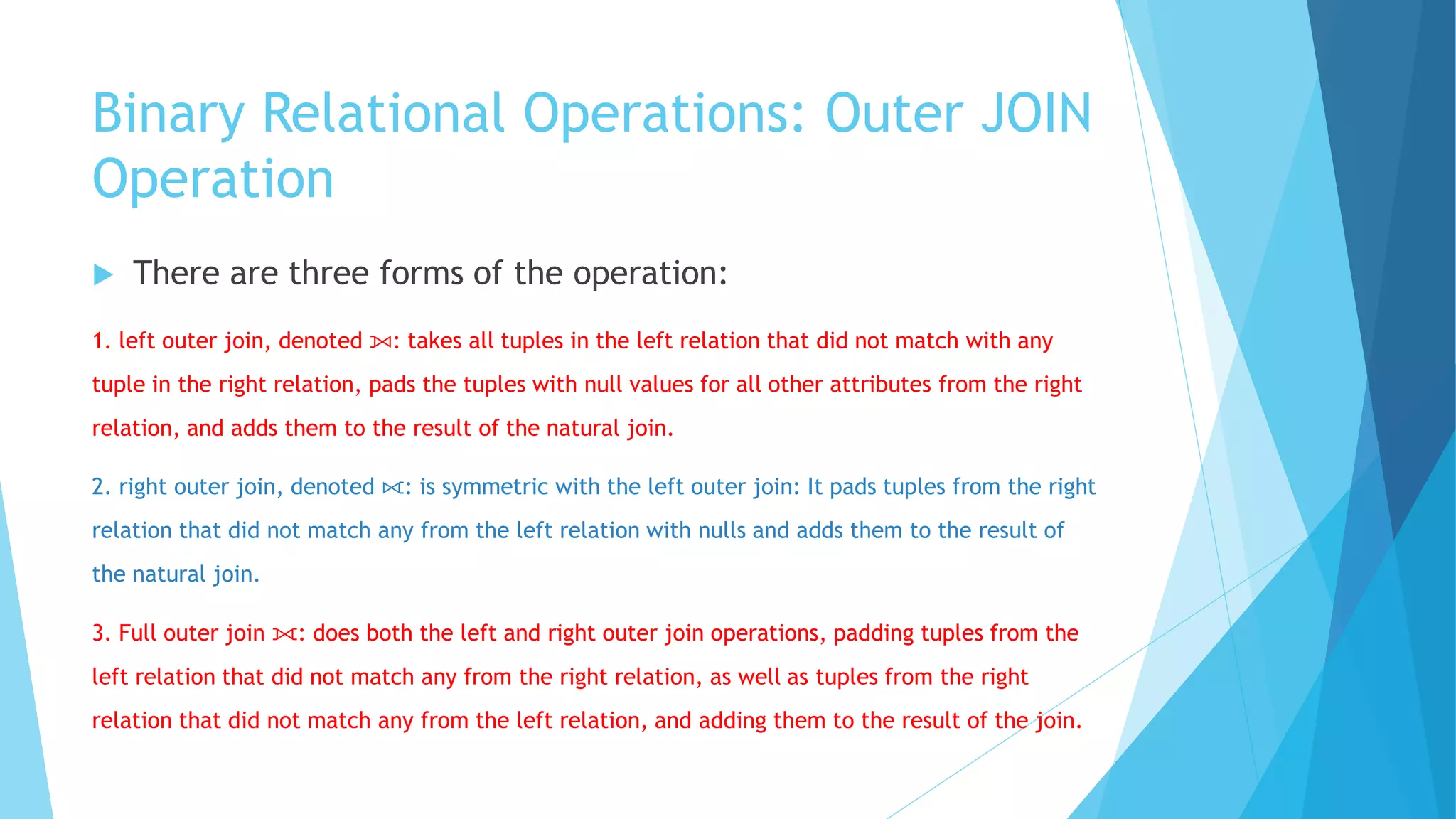 Relational algebra | PPT | Free Download