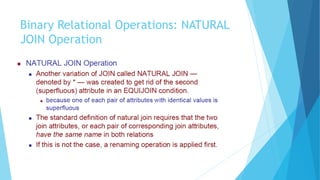 Relational algebra | PPT